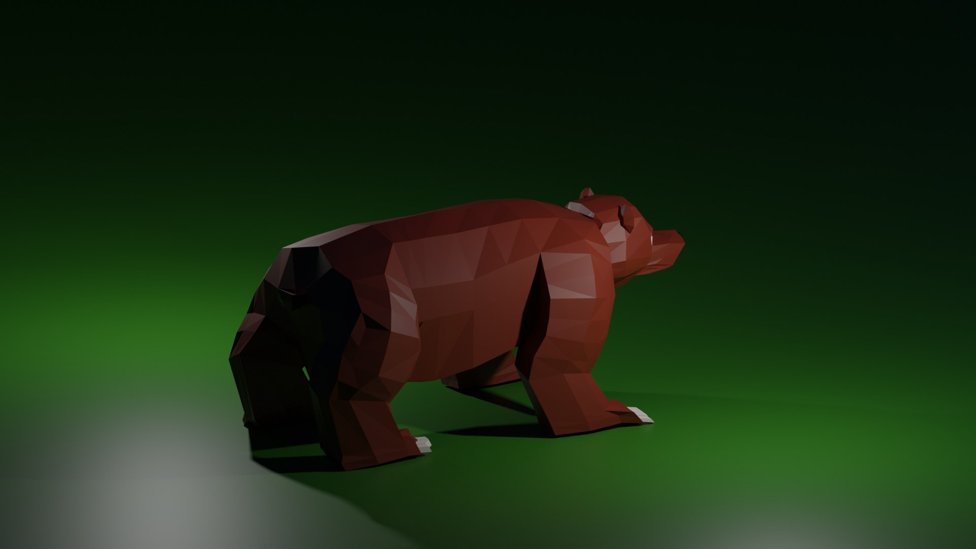 3D Model Low Poly Bear - TurboSquid 1766316
