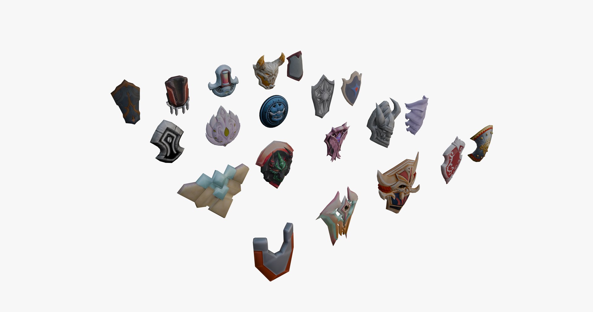 20 STYLIZED SHIELD MODELS PACK 1 - LOW POLY MODEL 3D Model - TurboSquid ...