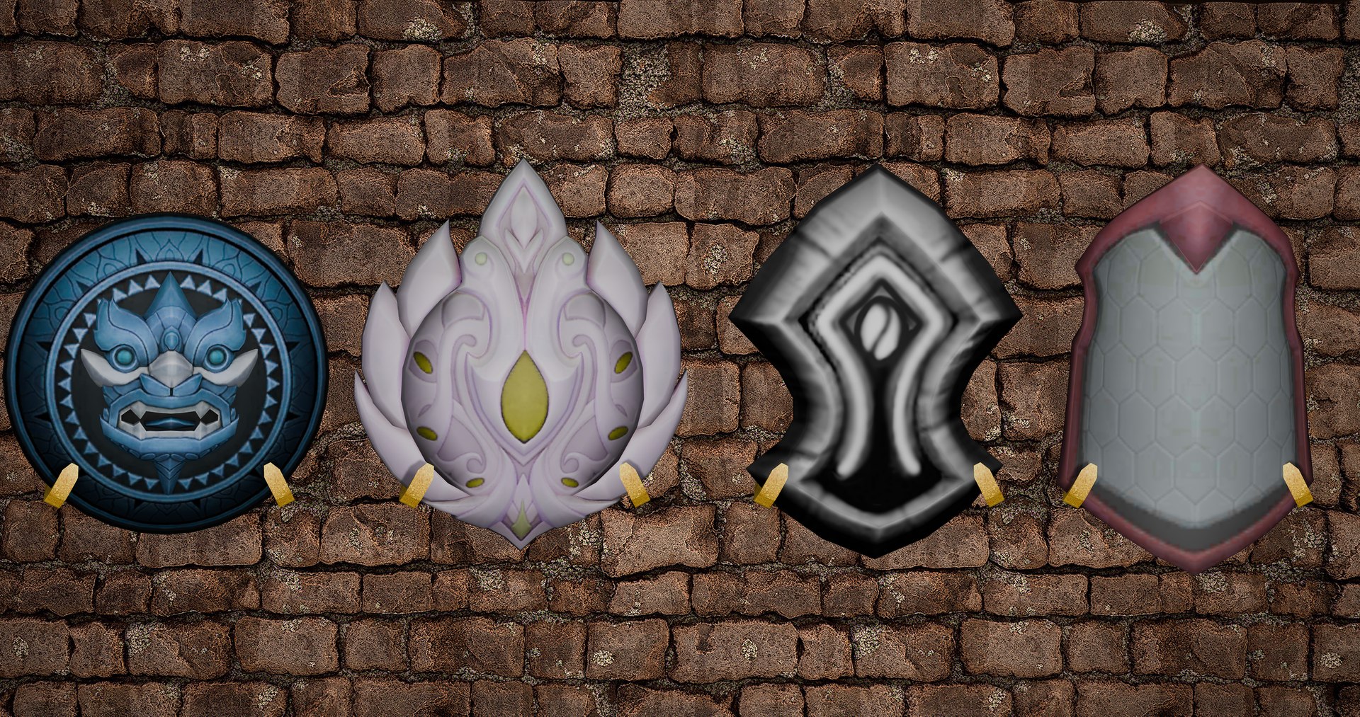 20 STYLIZED SHIELD MODELS PACK 1 - LOW POLY MODEL 3D Model - TurboSquid ...