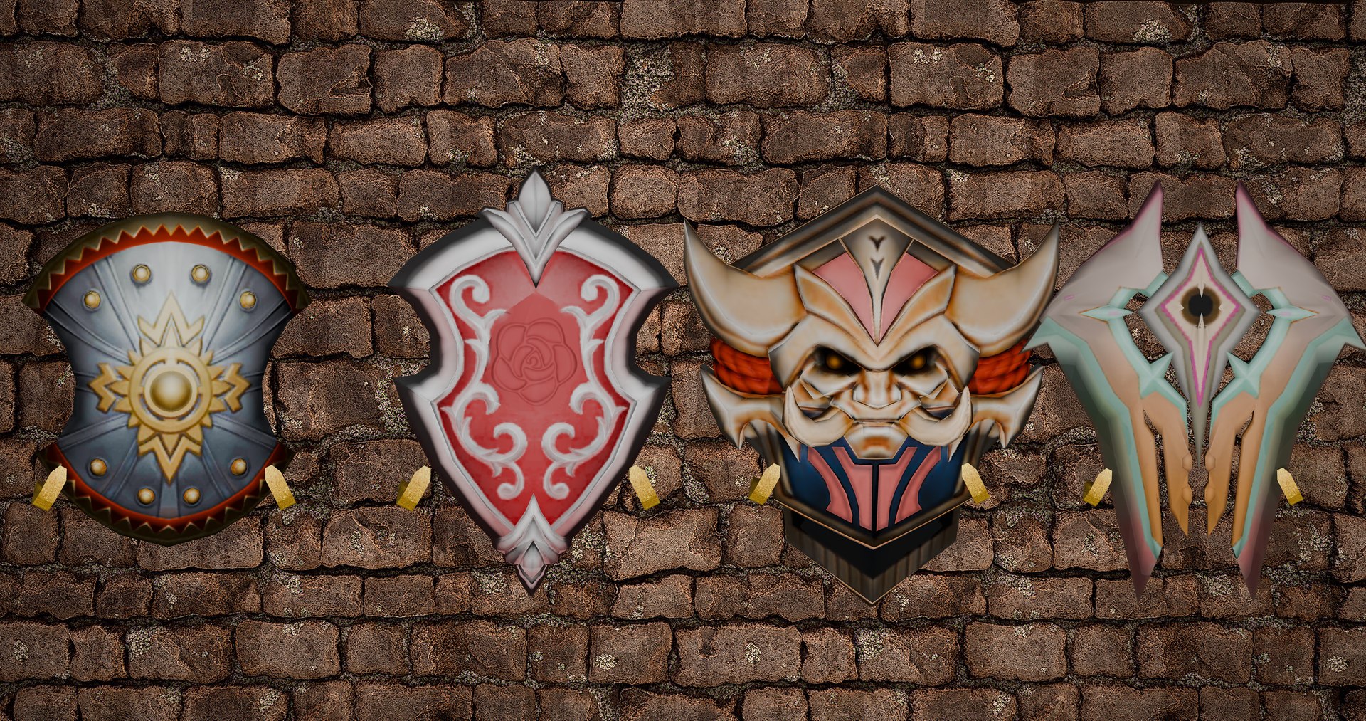 20 STYLIZED SHIELD MODELS PACK 1 - LOW POLY MODEL 3D Model - TurboSquid ...