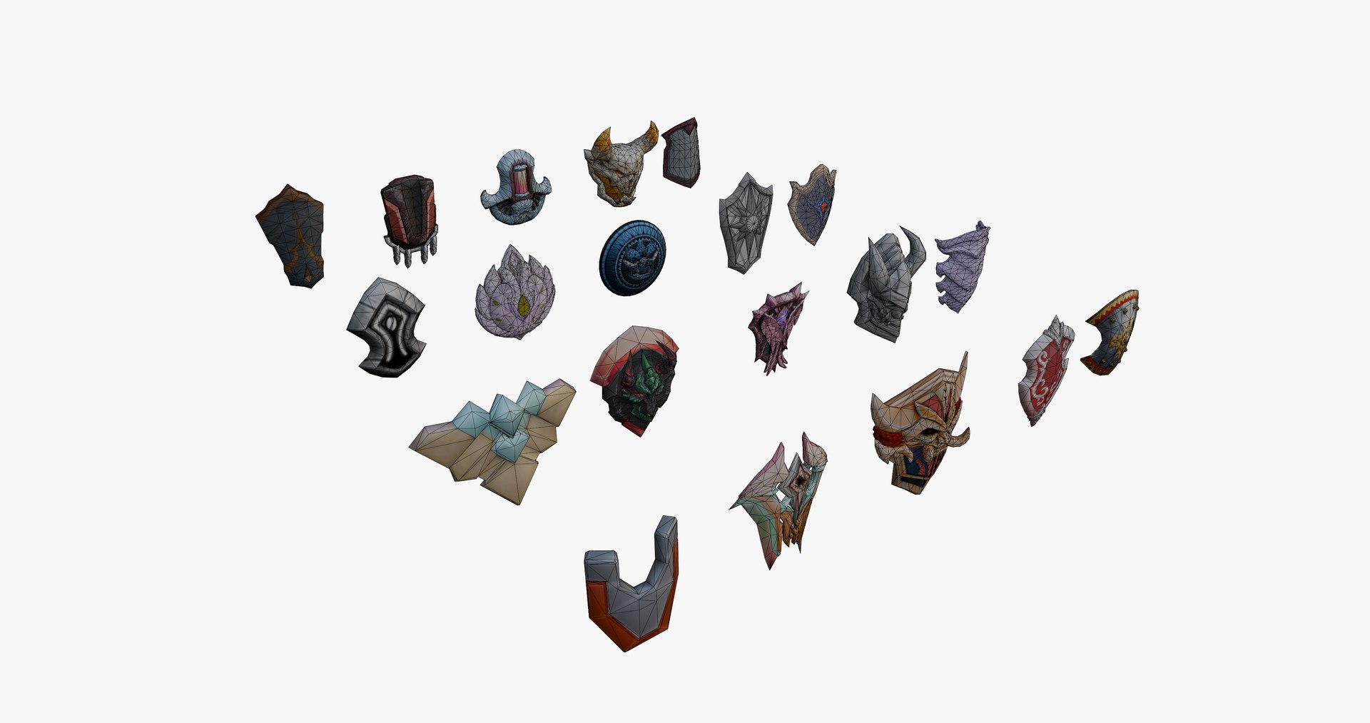 20 STYLIZED SHIELD MODELS PACK 1 - LOW POLY MODEL 3D Model - TurboSquid ...