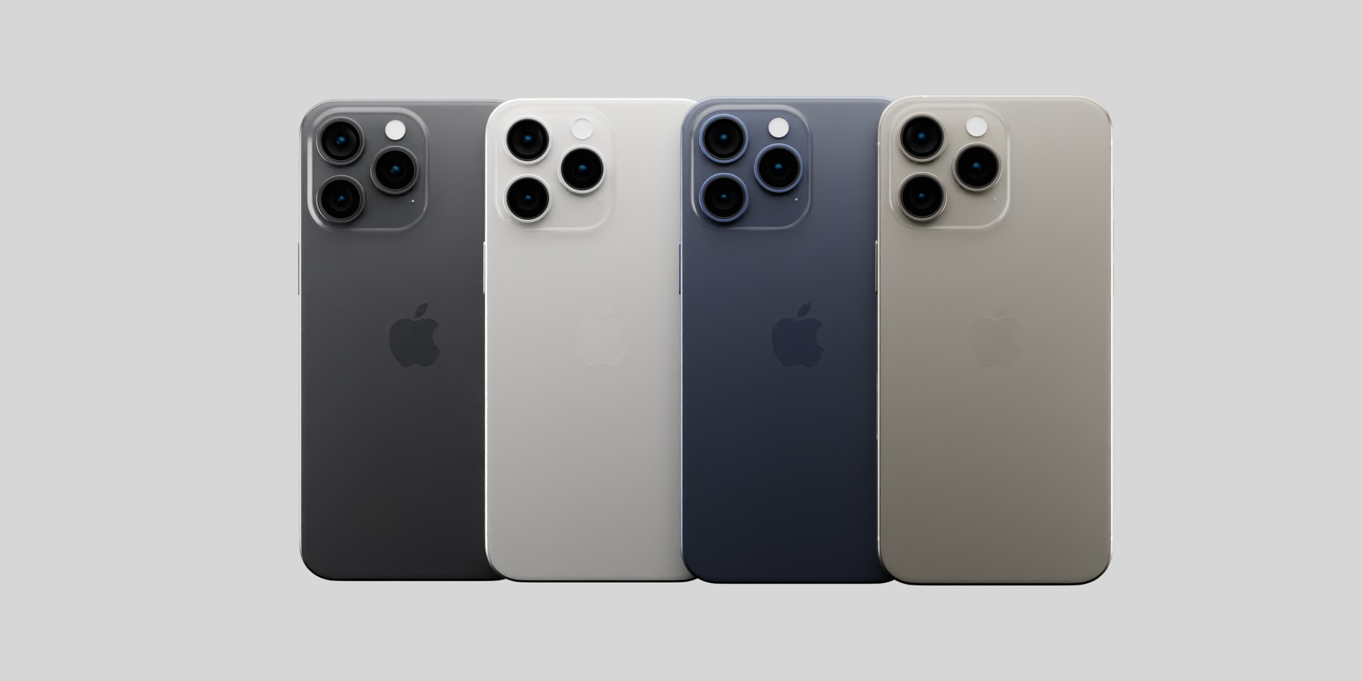3D Model Apple IPhone 15 All Models In Official Colors And Design ...