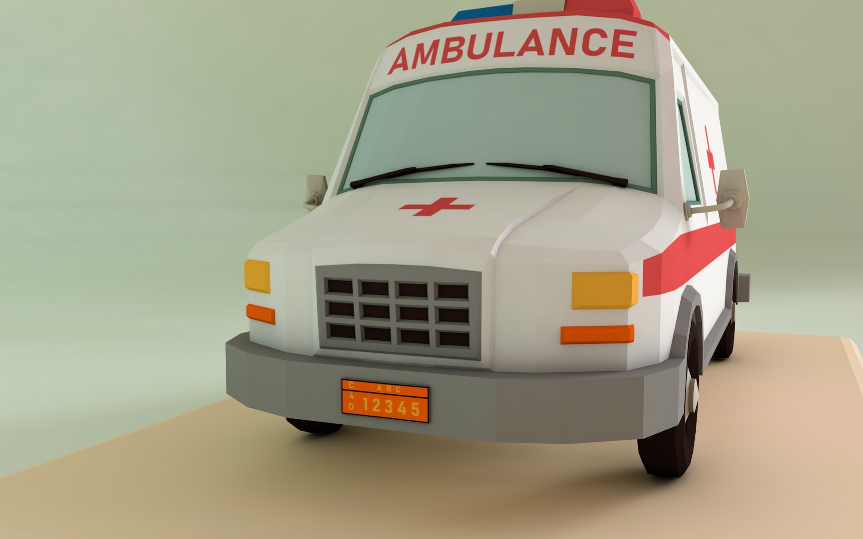 Low Poly Ambulance 3D Model 3D Model - TurboSquid 2398100