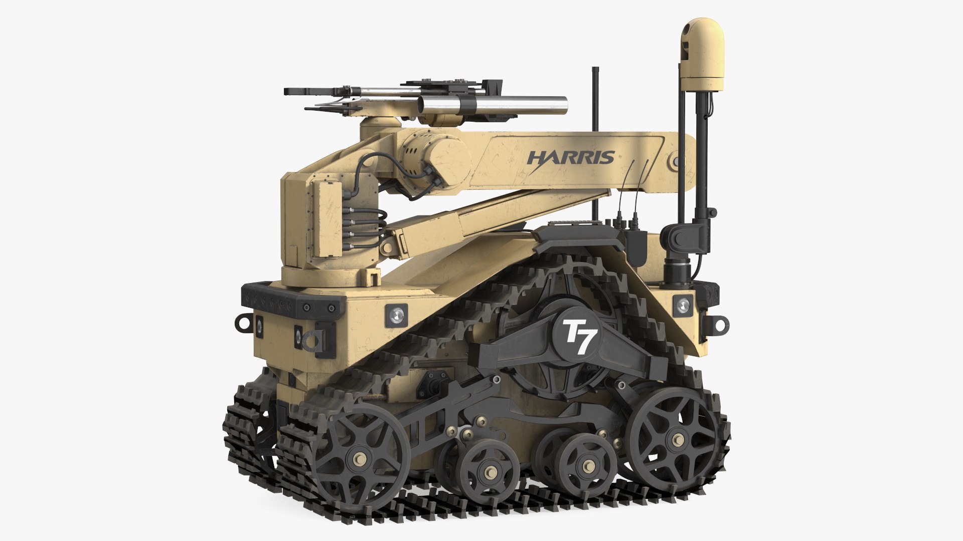 Old Robotic System Harris T7 Beige Rigged 3D Model - TurboSquid 2136274