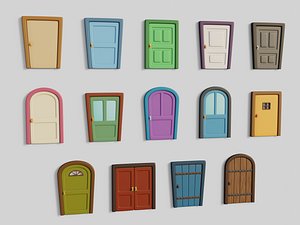 3D Cartoon Doors Collection 2 Model - TurboSquid 1918650