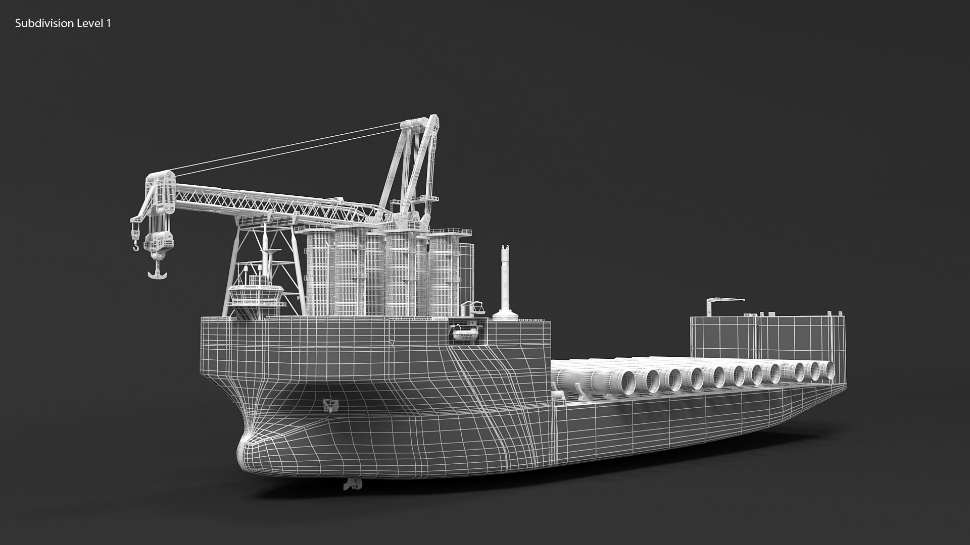 3D Offshore Wind Farm Vessel Model - TurboSquid 1878156