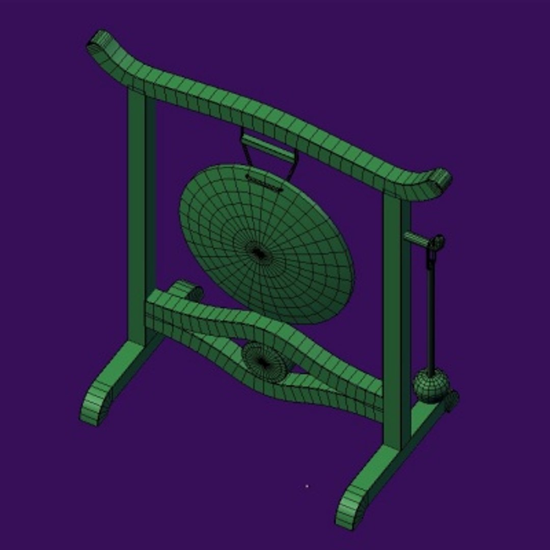 3d Brass Gong Model
