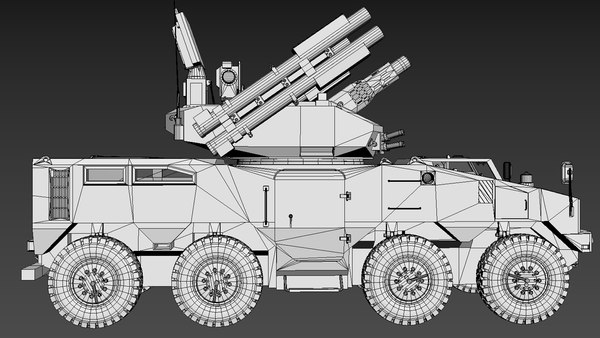 modèle 3D de Système de missiles à canon AA de type 625E - TurboSquid ...