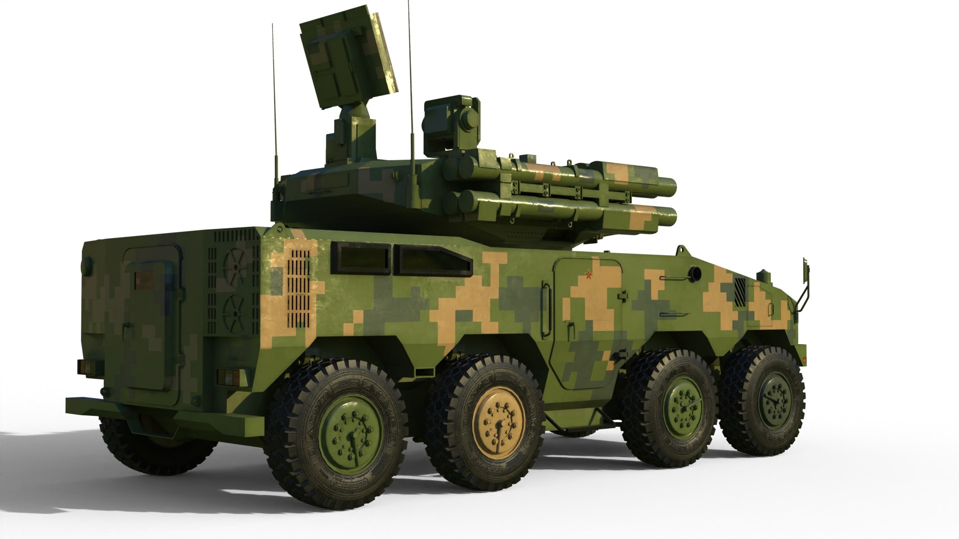 Type 625E AA Gun Missile System 3D model - TurboSquid 2015999