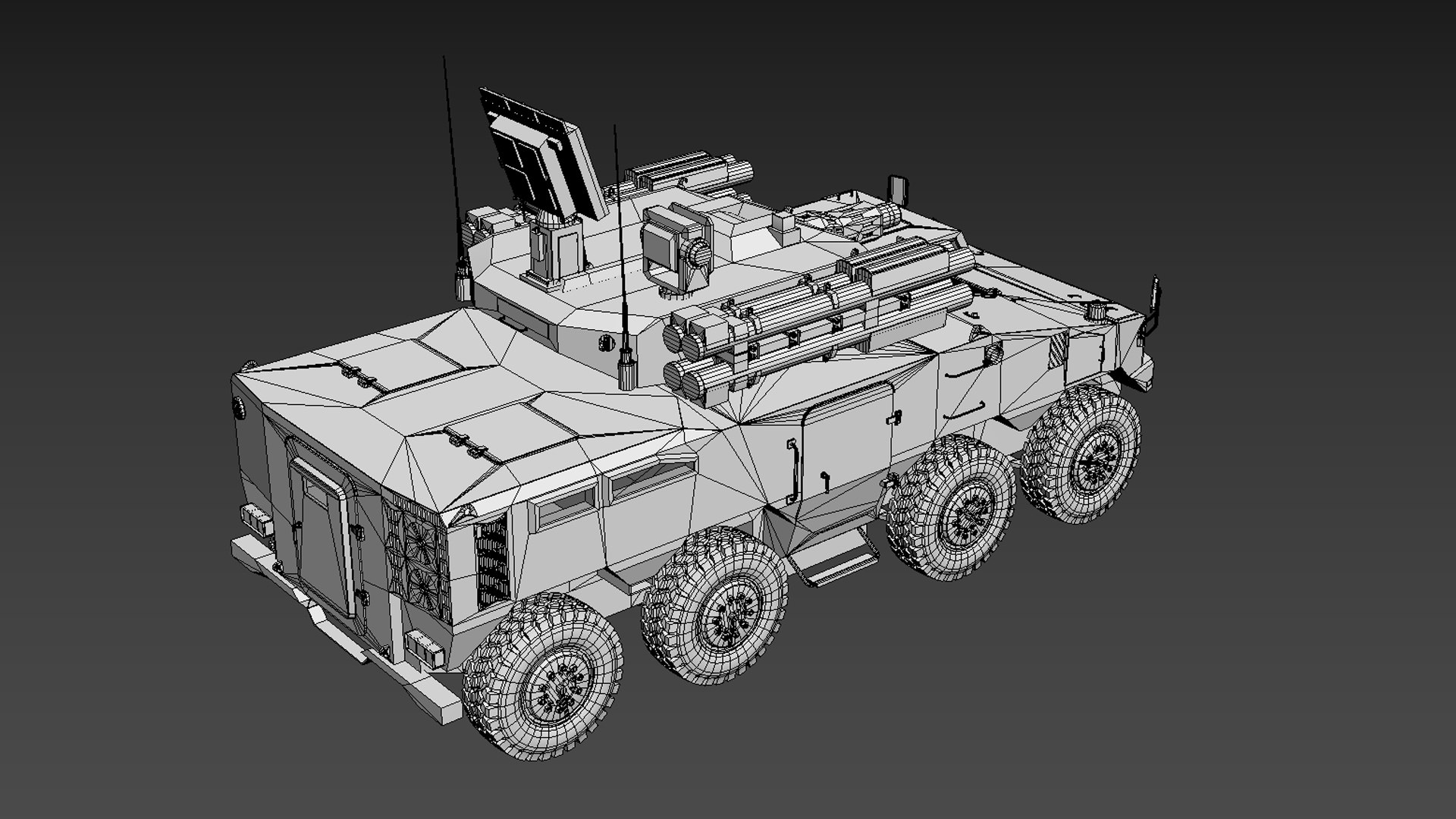 Type 625E AA Gun Missile System 3D model - TurboSquid 2015999