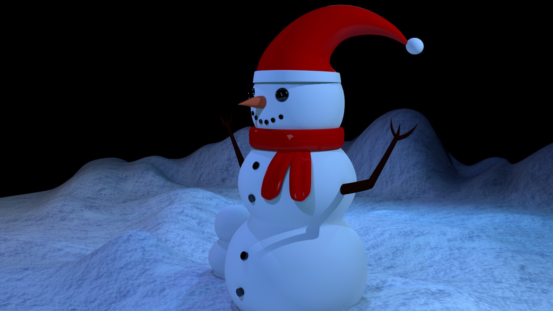 Free snowman christmas 3D model - TurboSquid 1670626