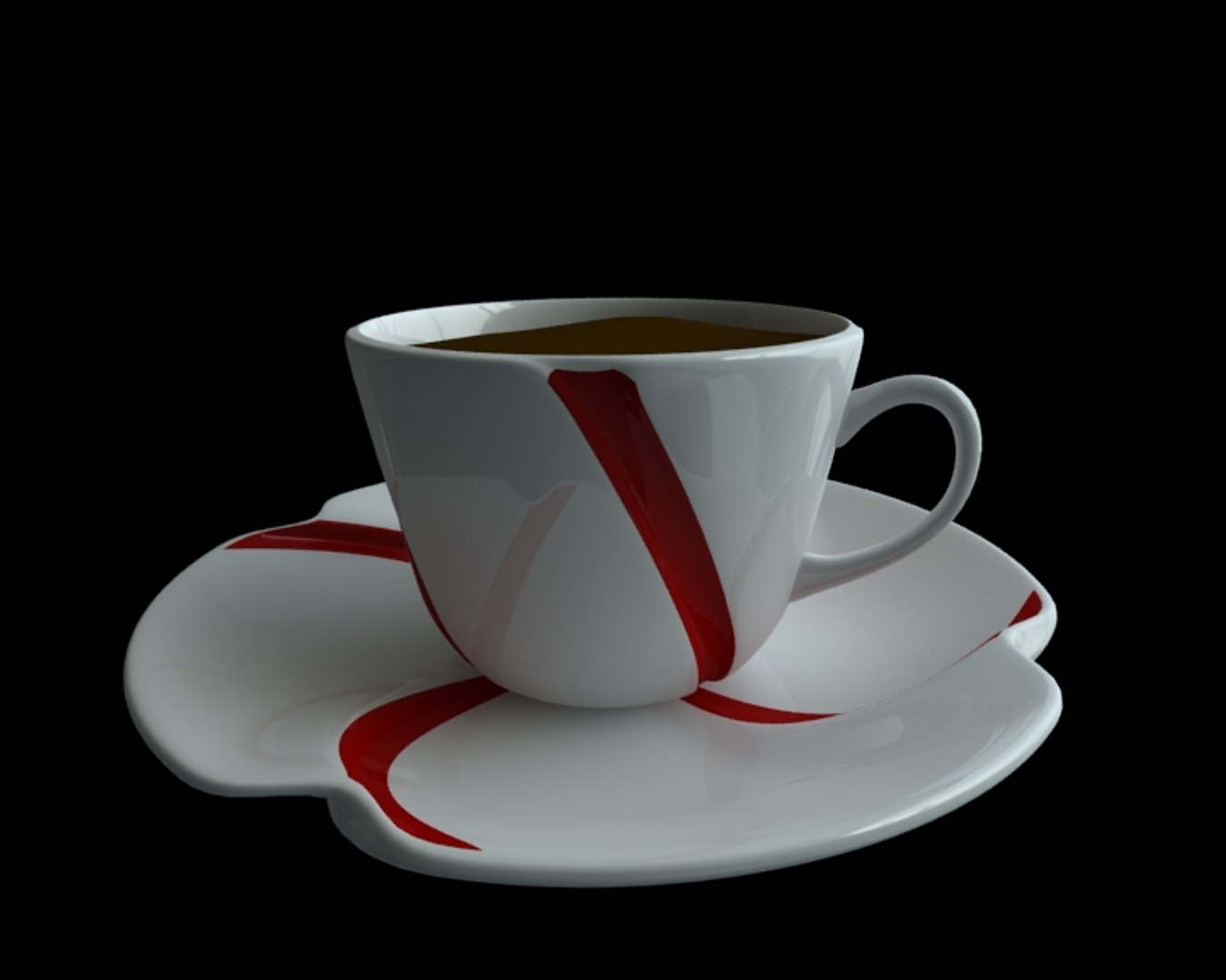 3d model realistic cup coffee
