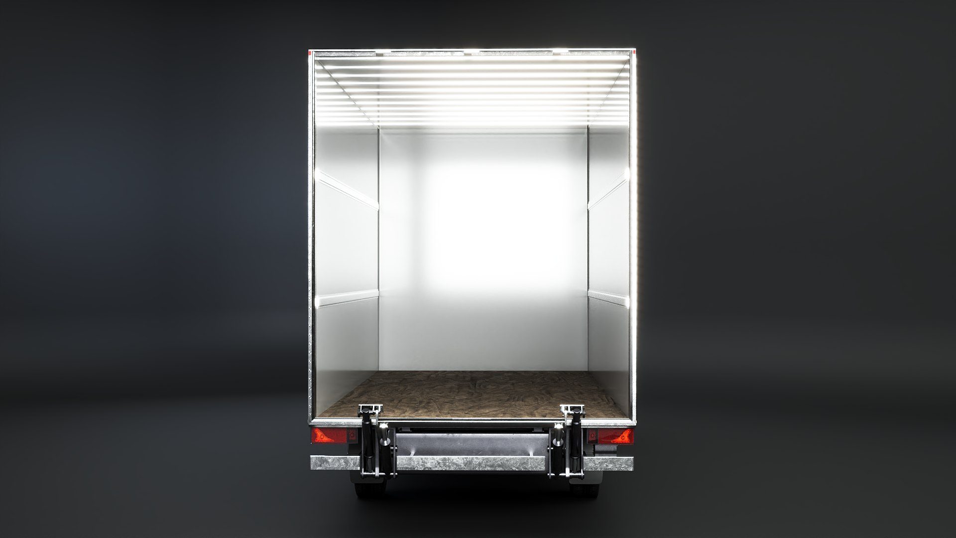 3D Model Generic Tail Lift Box Van - TurboSquid 2302995