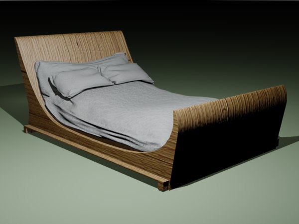 3d new bed design model