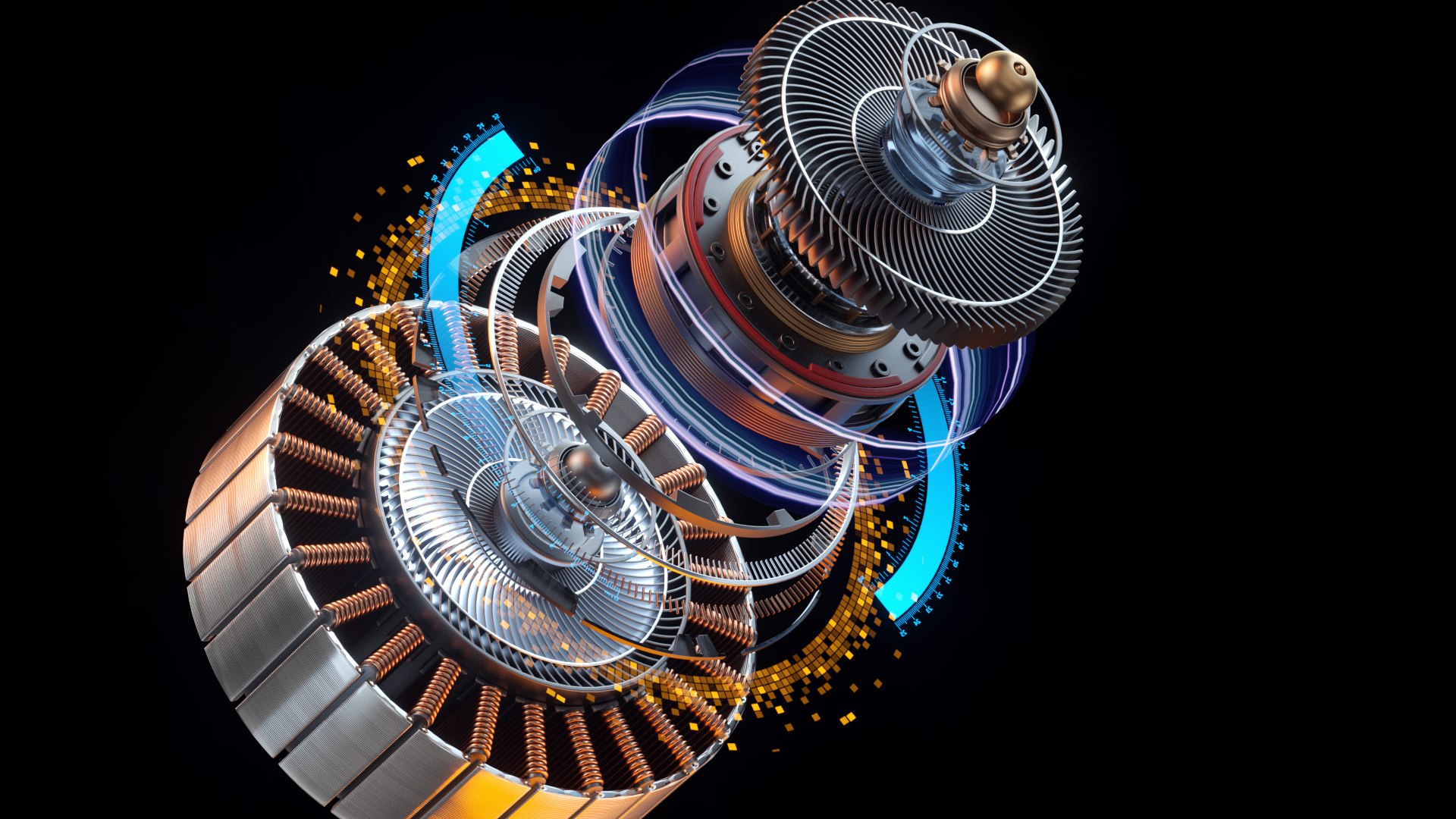 3D Machinery Starter Electric Motor - TurboSquid 2253386