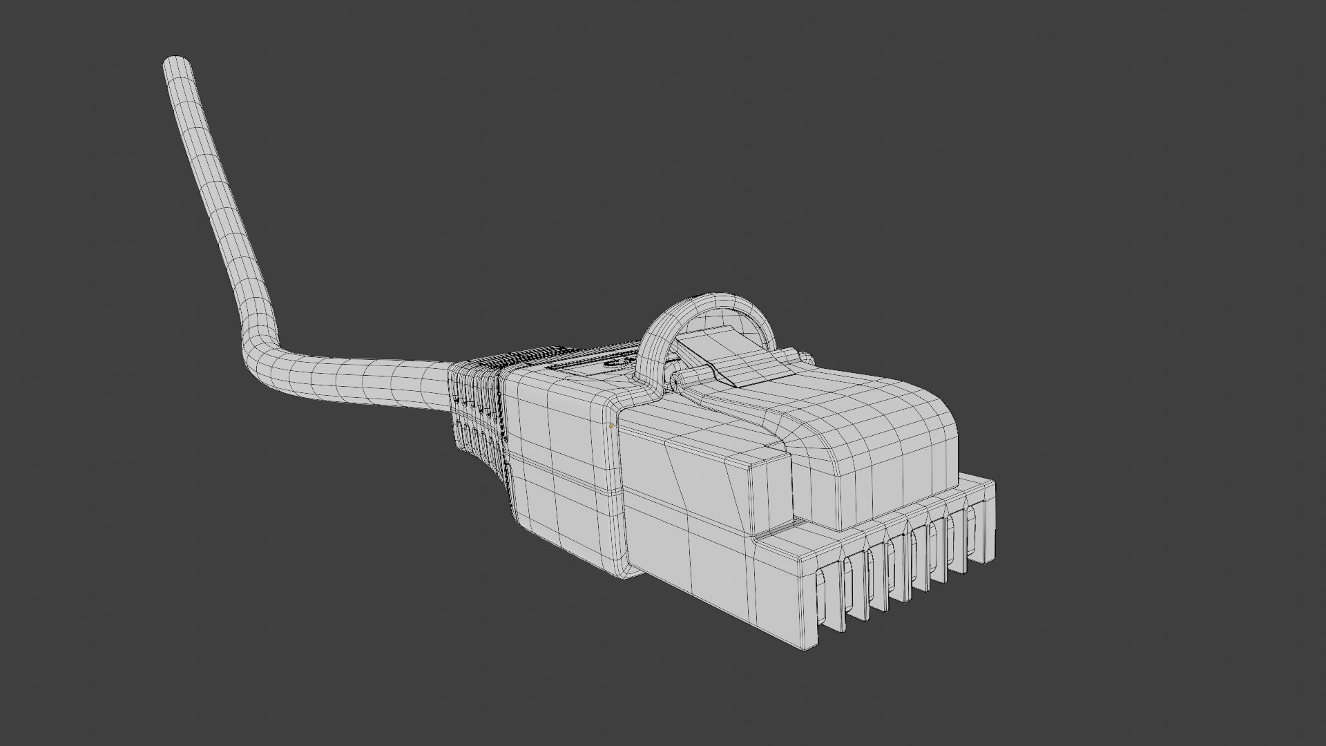 3D Cable Ethernet Plug - TurboSquid 1672077