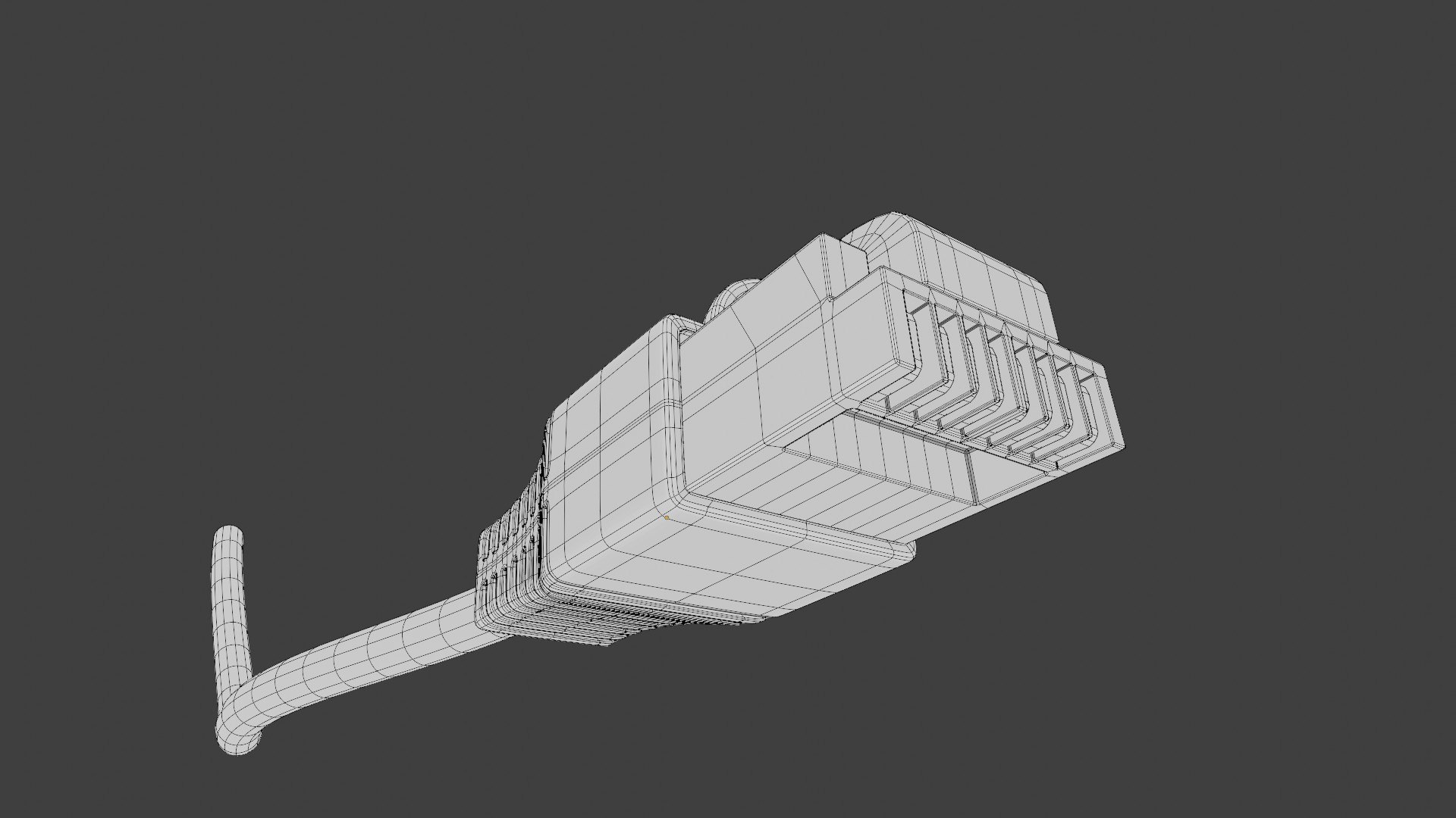 3D Cable Ethernet Plug - TurboSquid 1672077