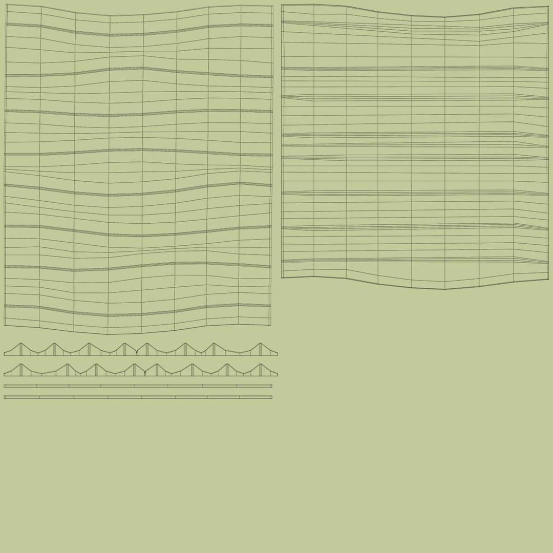 Decorative Wave Panel 3D - TurboSquid 2077763