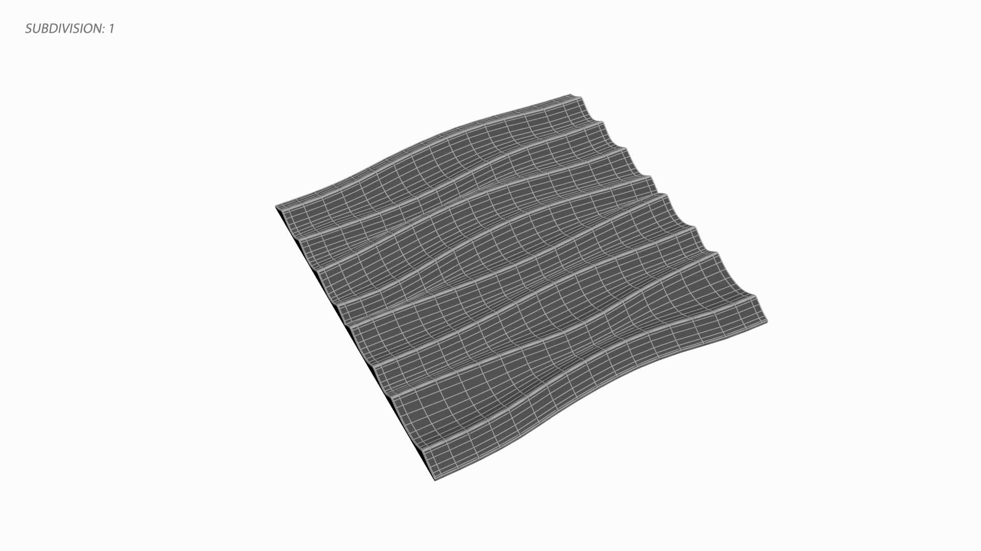 Decorative Wave Panel 3D - TurboSquid 2077763