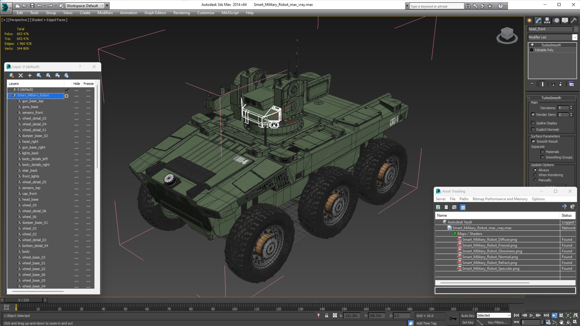 Smart Military Robot model - TurboSquid 2091979