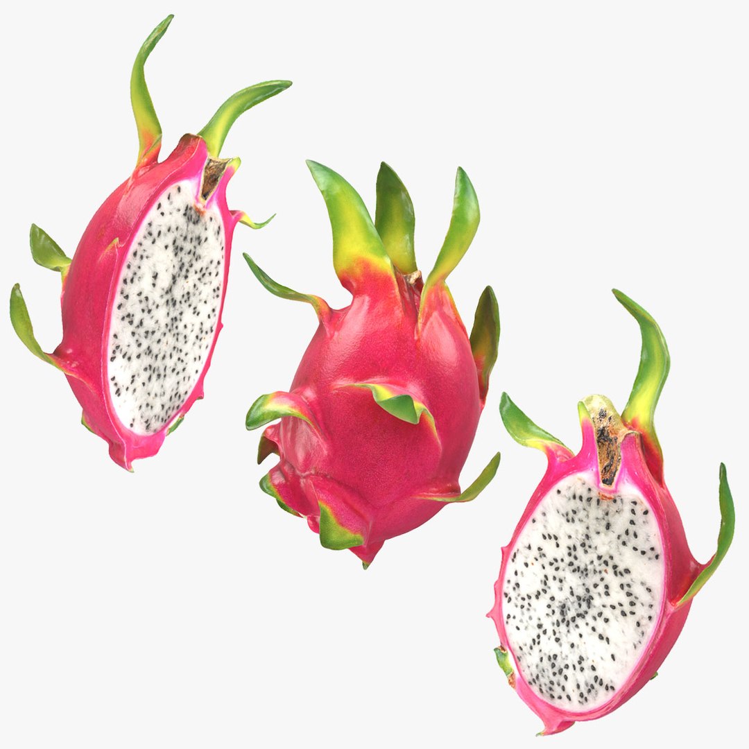 3D Dragon Fruit Color 2 Collection - TurboSquid 2091400