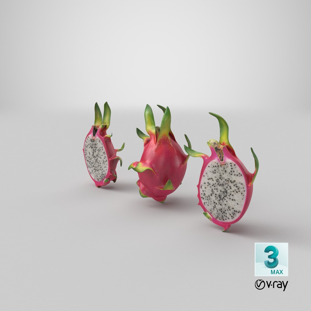 3D Dragon Fruit Color 2 Collection - TurboSquid 2091400