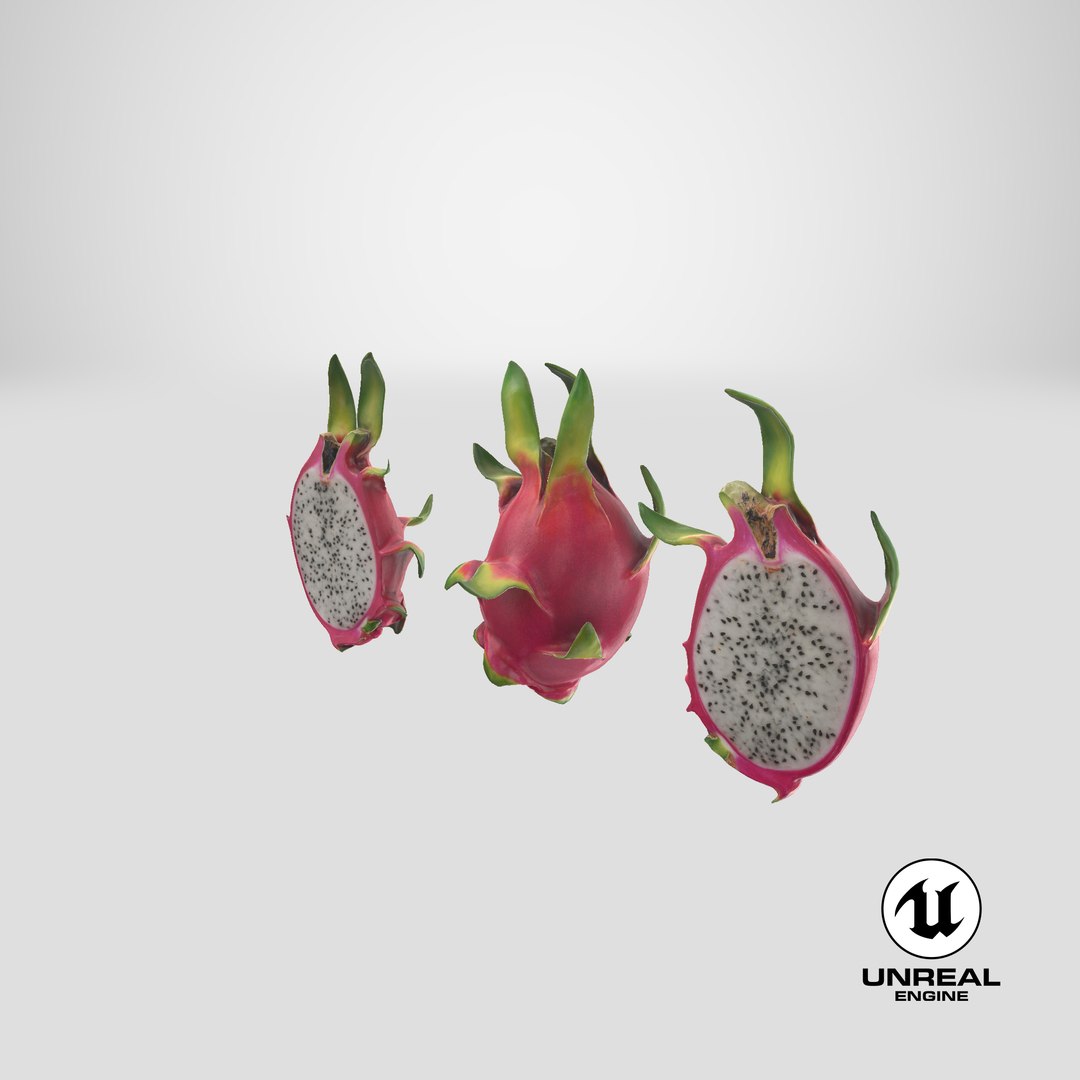 3D Dragon Fruit Color 2 Collection - TurboSquid 2091400