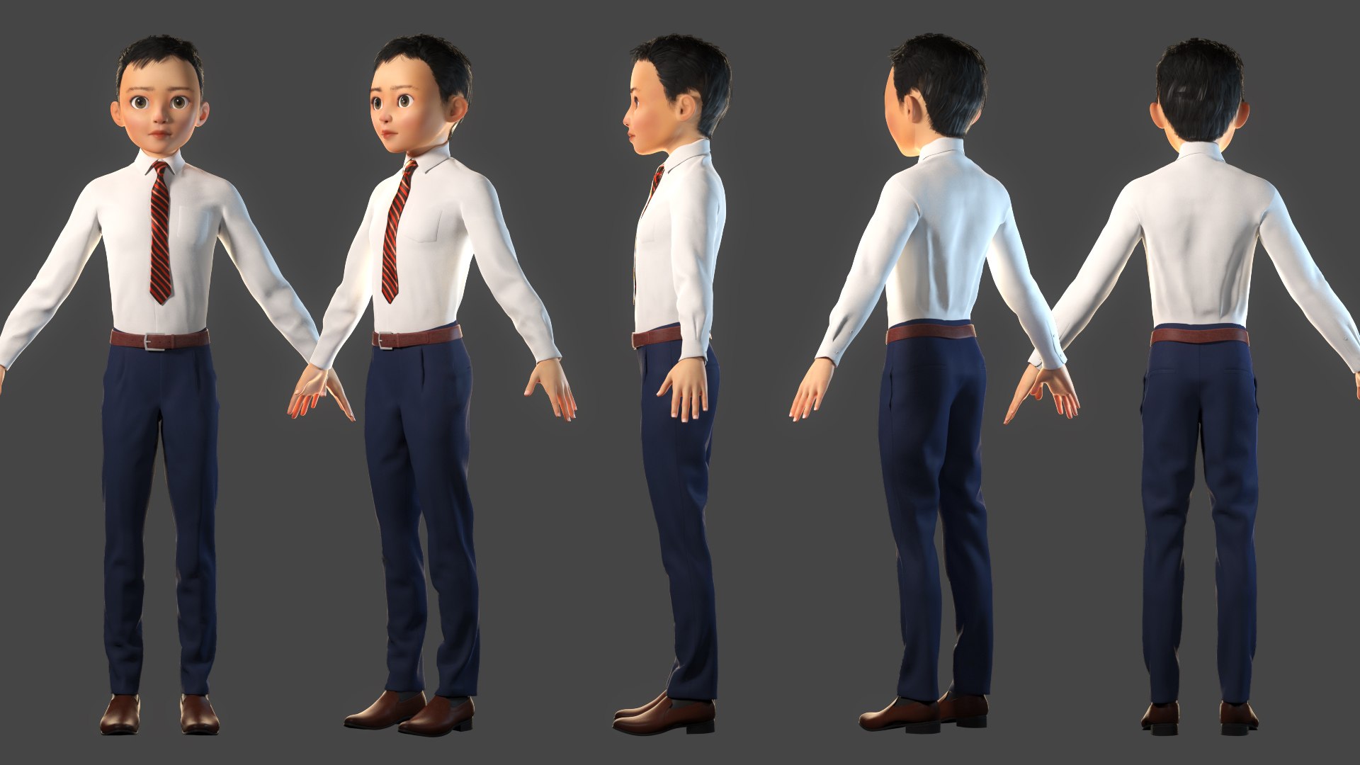 Cartoon Cartoon Male Teacher Cartoon Male Staff Male Managers With ...