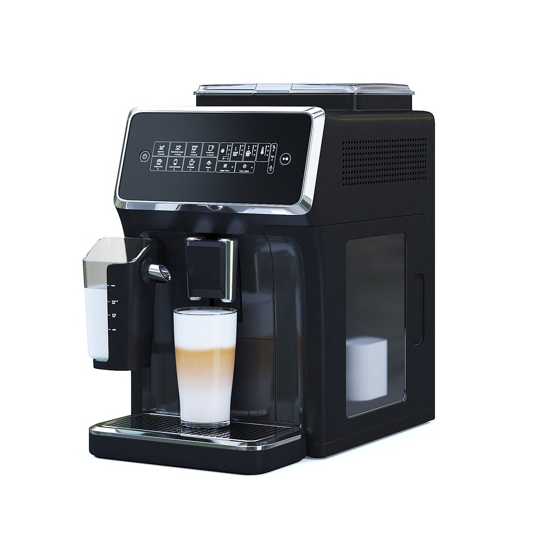Black Coffee Machine 3D Model - TurboSquid 1530596