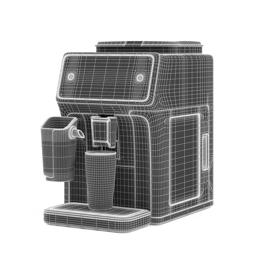 Black Coffee Machine 3D Model - TurboSquid 1530596