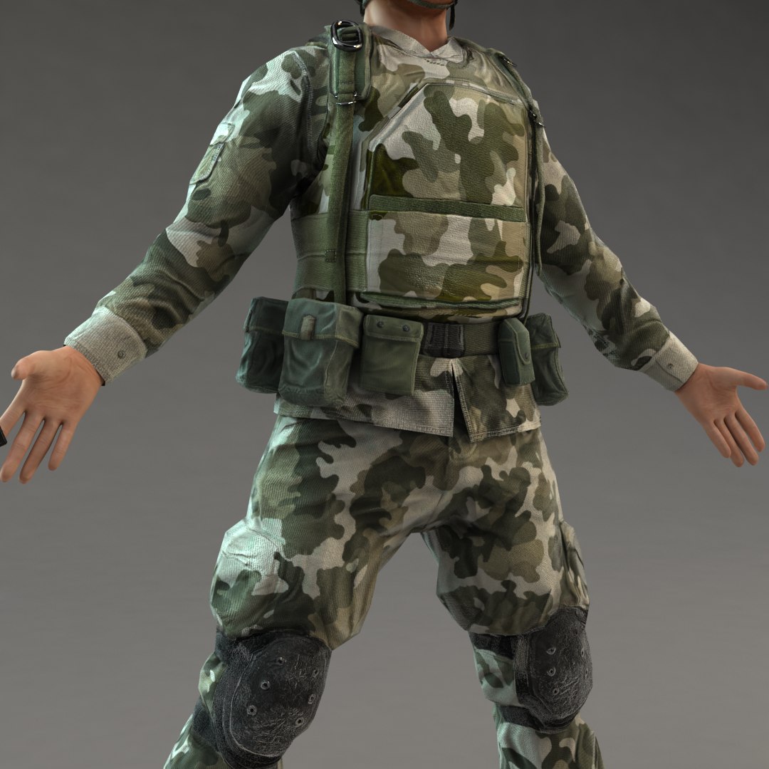 Soldier Rifle 3d Model