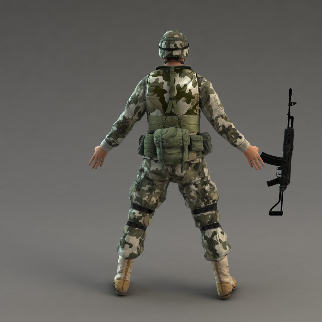 Soldier Rifle 3d Model