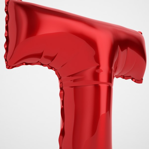 3D balloon letter t - TurboSquid 1386846