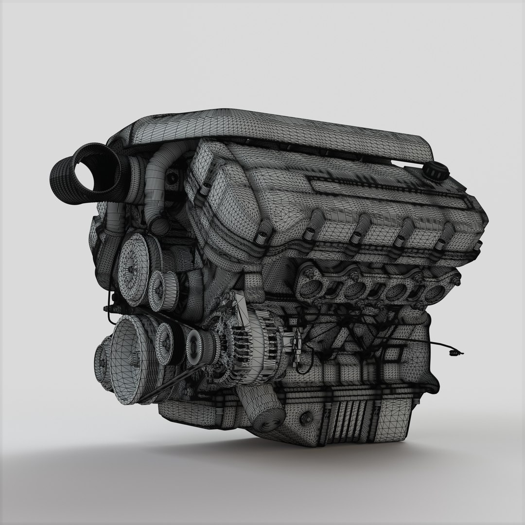 Car Engine 3D Model - TurboSquid 1806524
