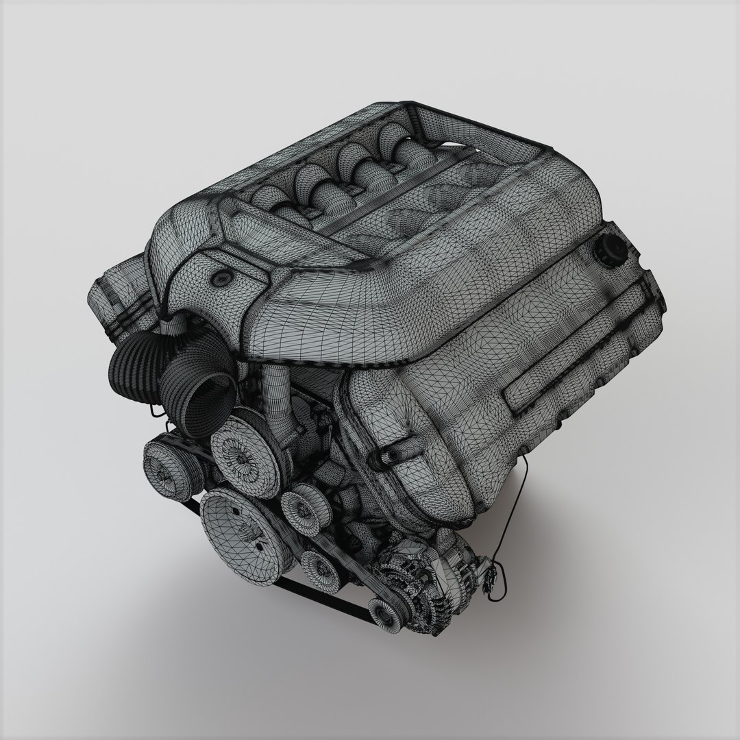 Car Engine 3D Model - TurboSquid 1806524