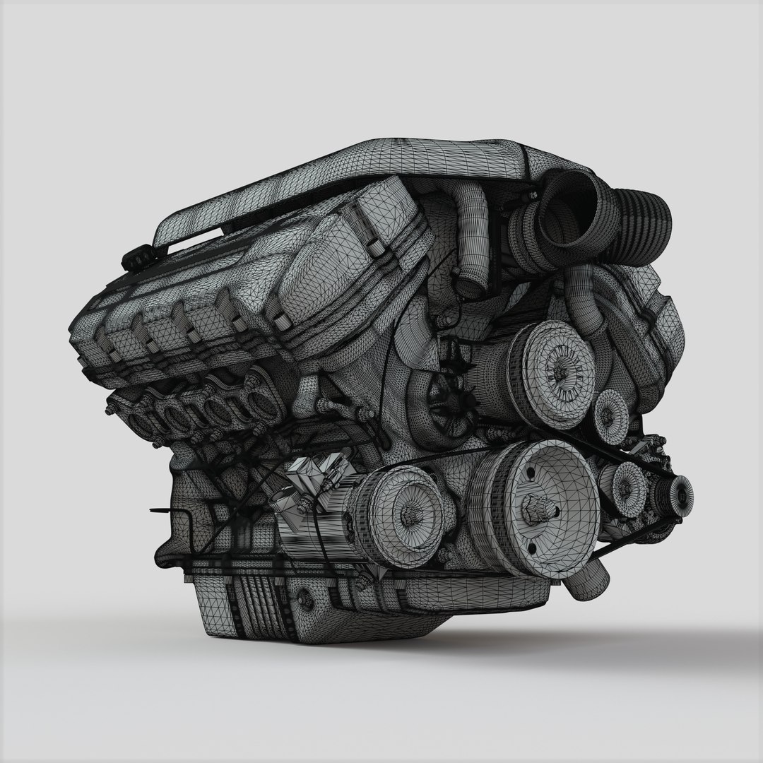 Car Engine 3D Model - TurboSquid 1806524