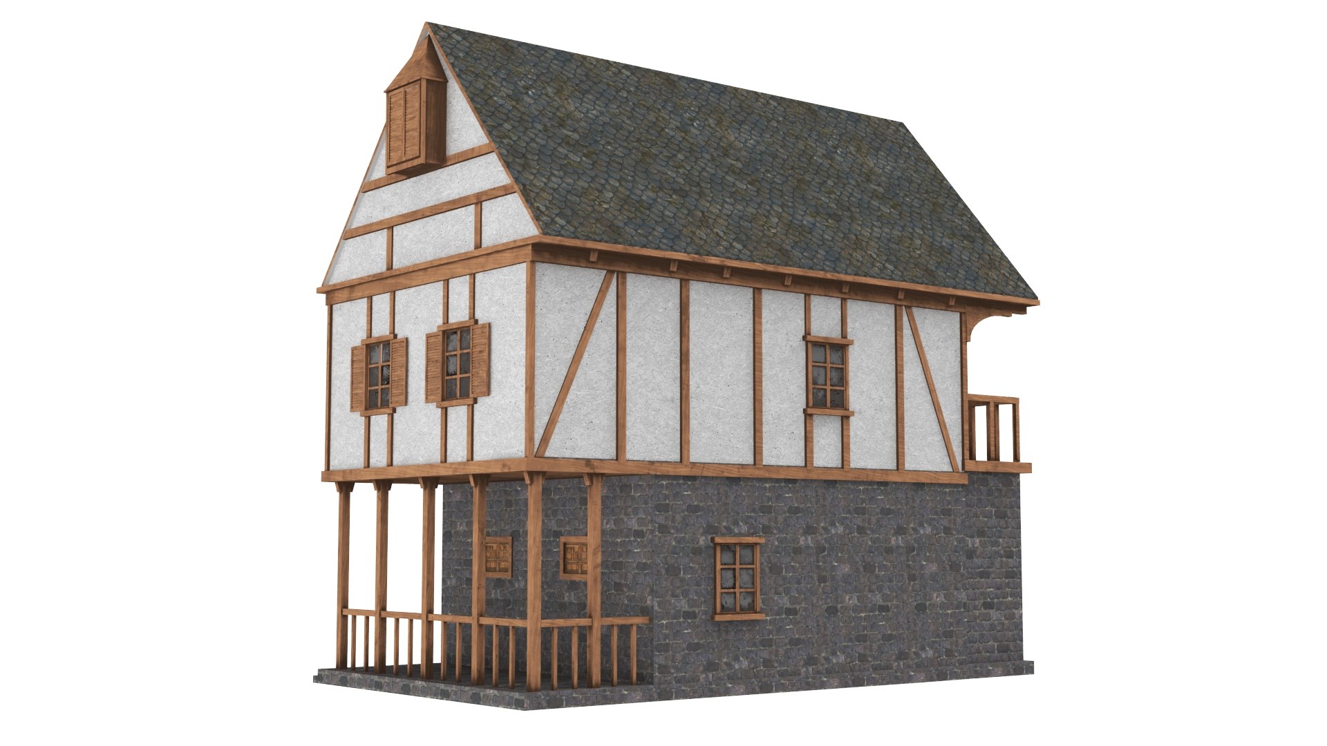 3D Real Medieval Houses Model - TurboSquid 1441381