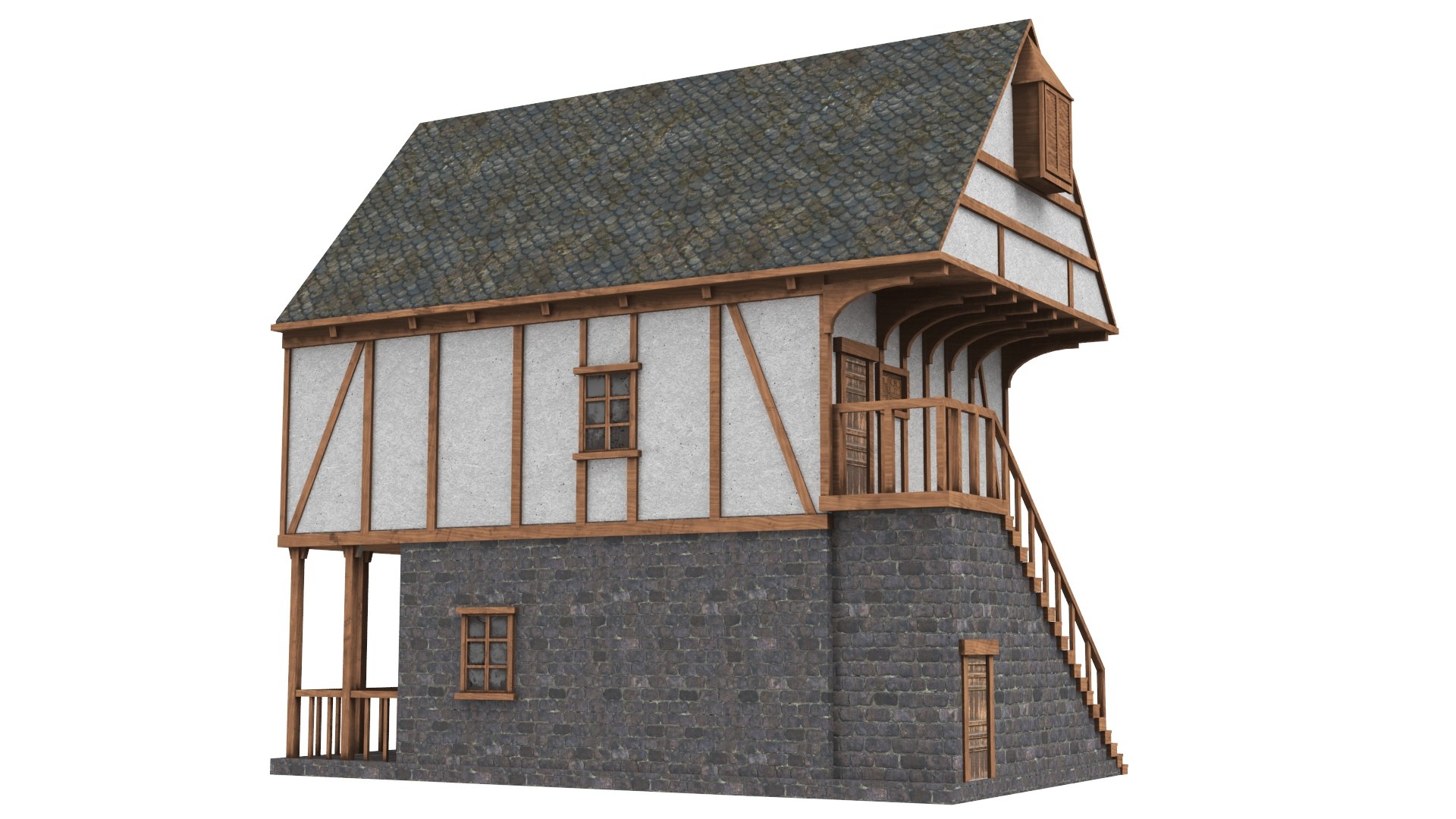 3D Real Medieval Houses Model - TurboSquid 1441381