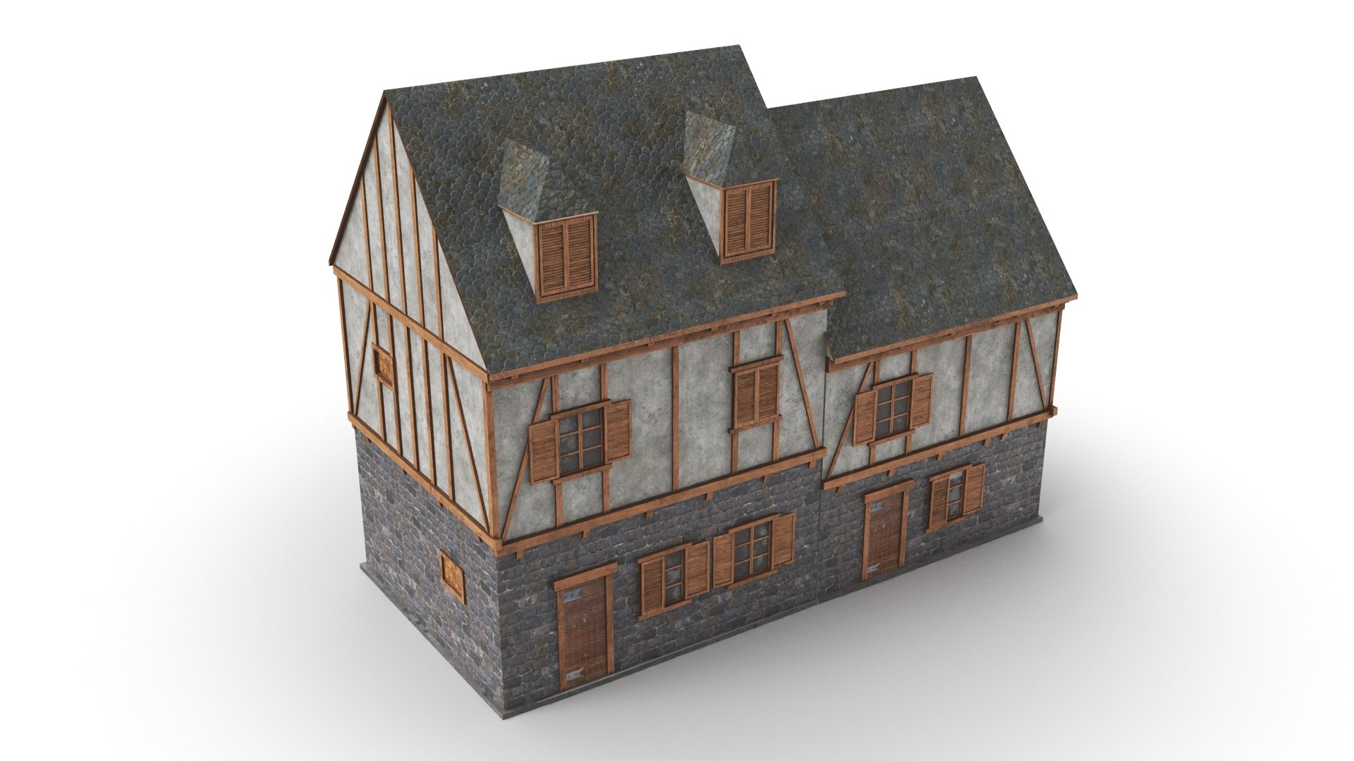 3D Real Medieval Houses Model - TurboSquid 1441381