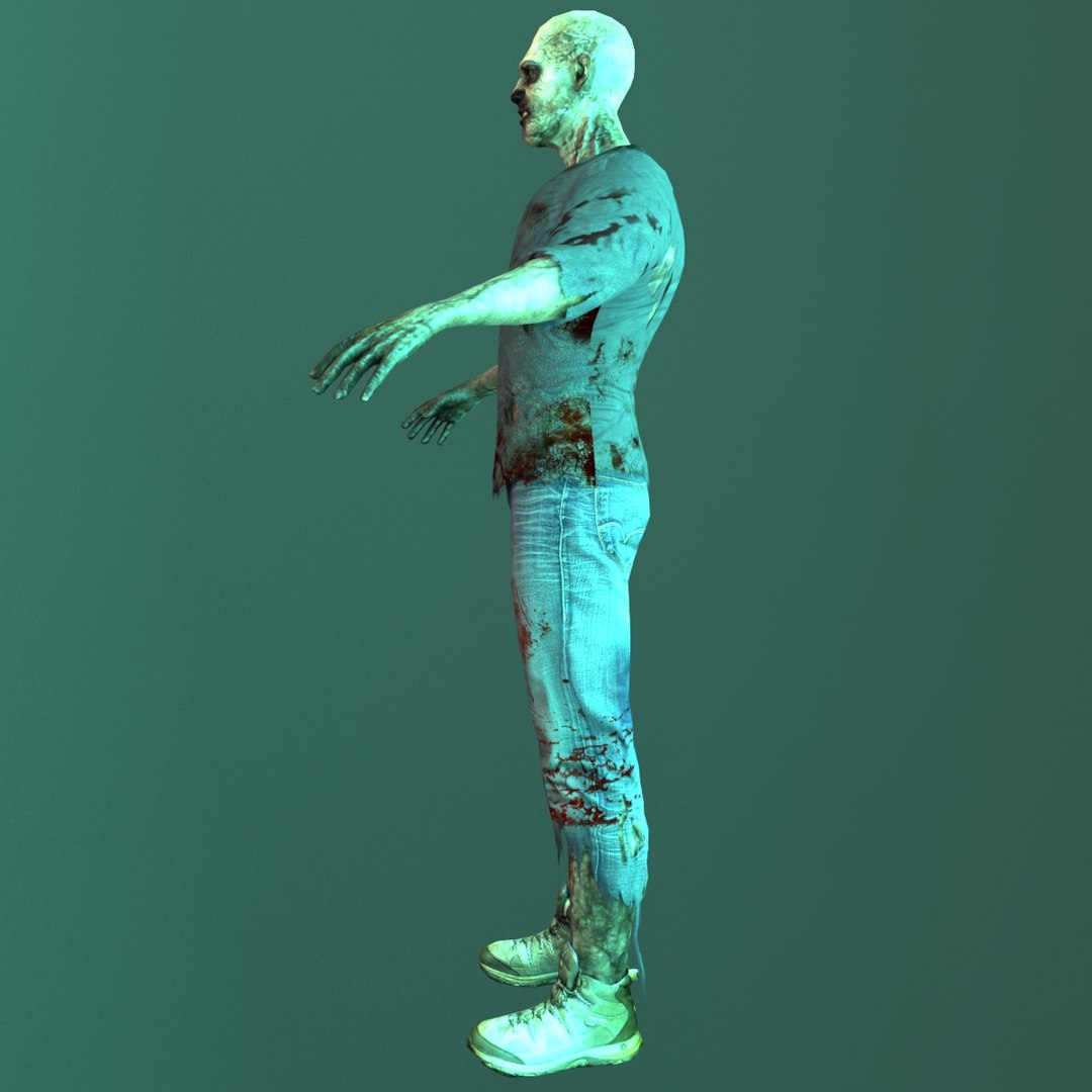 3D Zombie Character Creature Model - TurboSquid 1415285