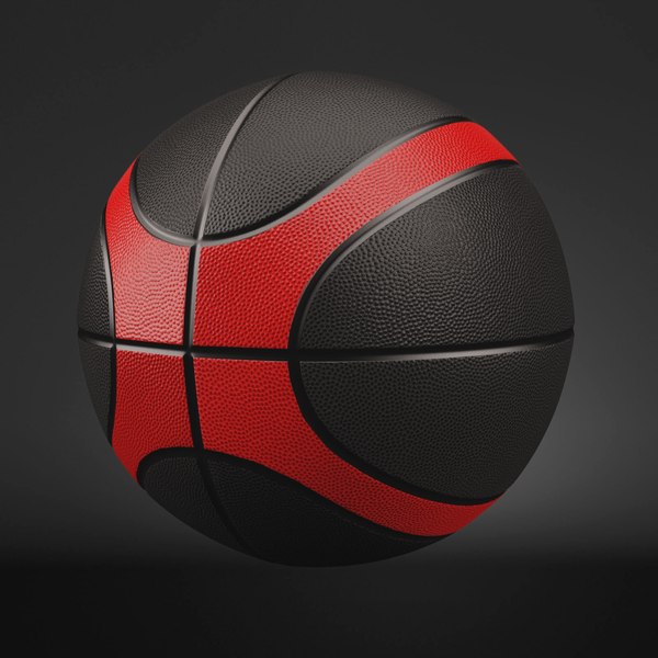 basketball red black 3d max