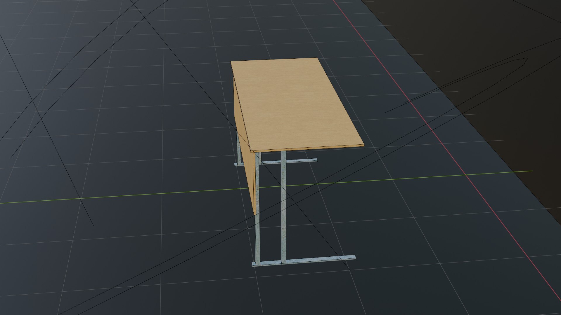 Desk 3D Model - TurboSquid 1908561