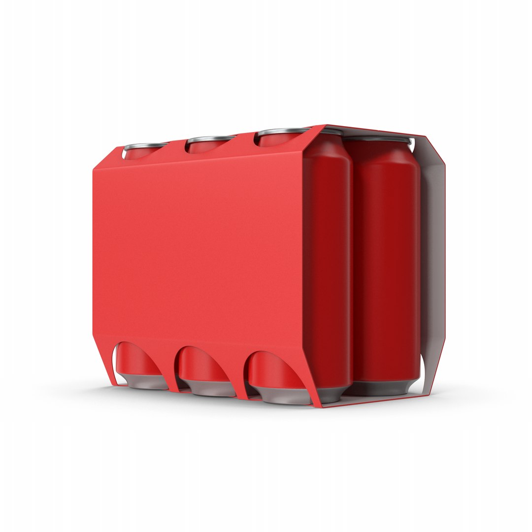 3D Packed Red Cans - TurboSquid 2223256