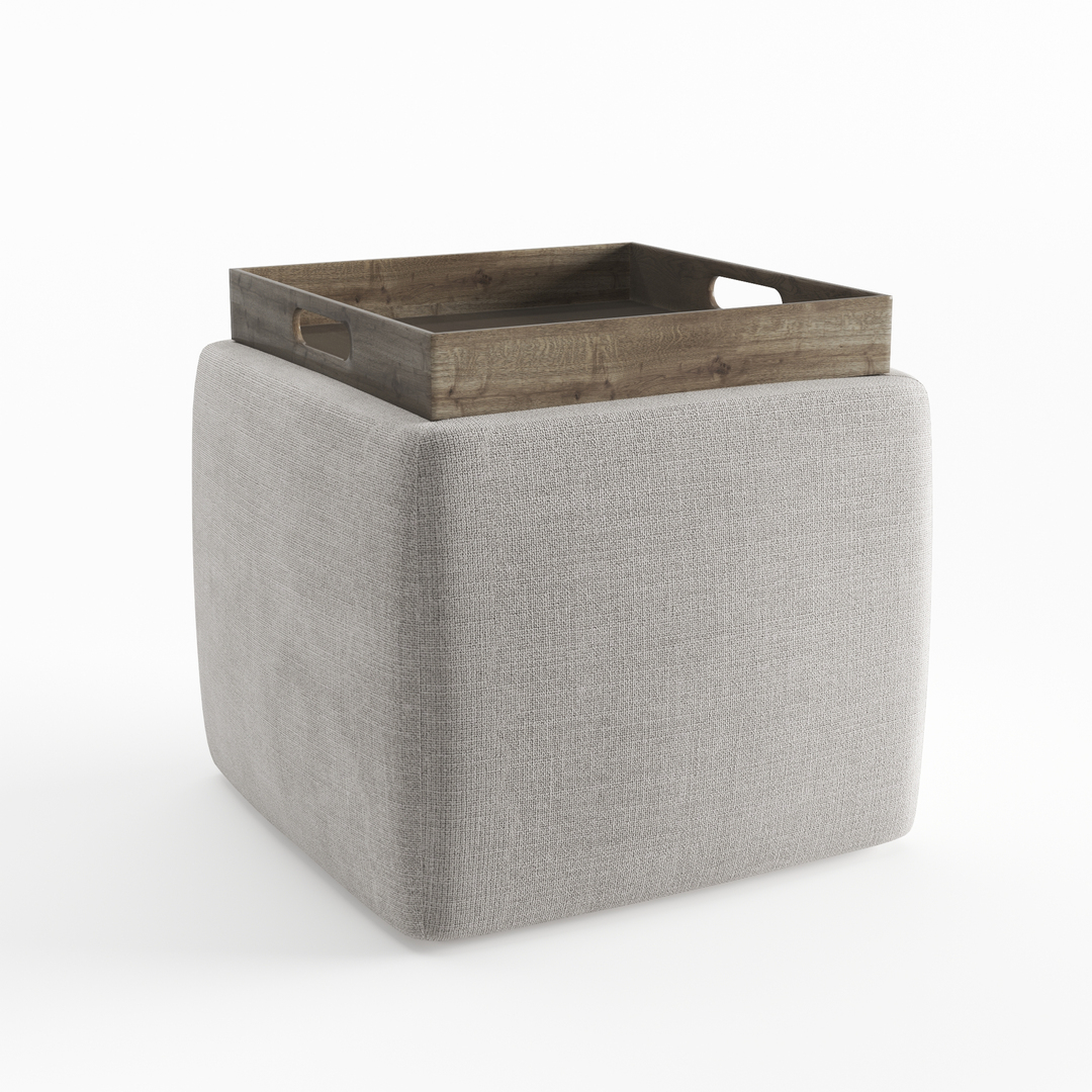 Padded Stools With Tray 3D - TurboSquid 1836047