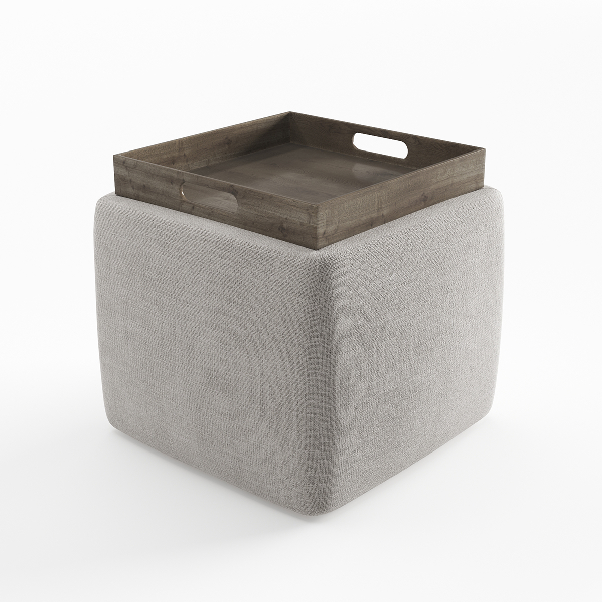Padded Stools With Tray 3D - TurboSquid 1836047