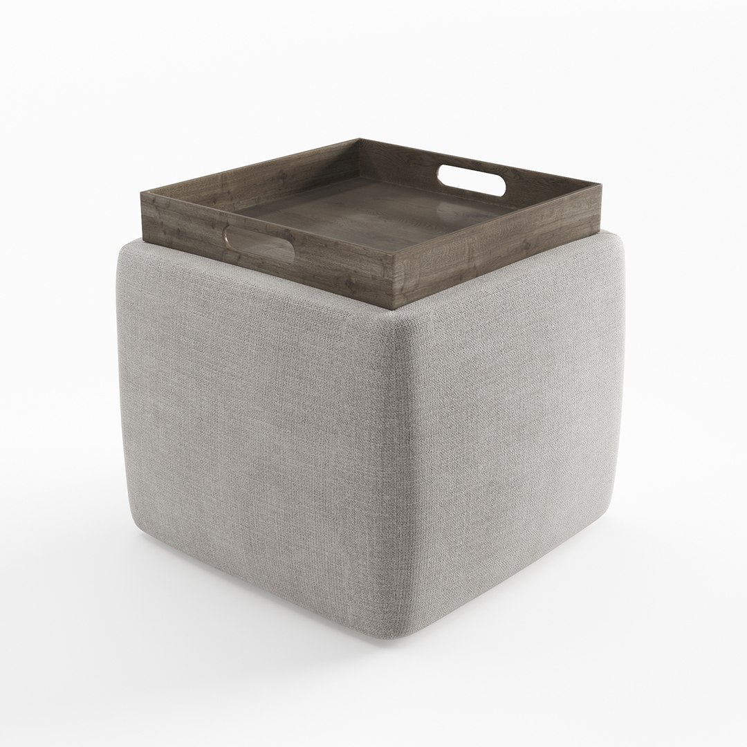 Padded Stools With Tray 3D - TurboSquid 1836047