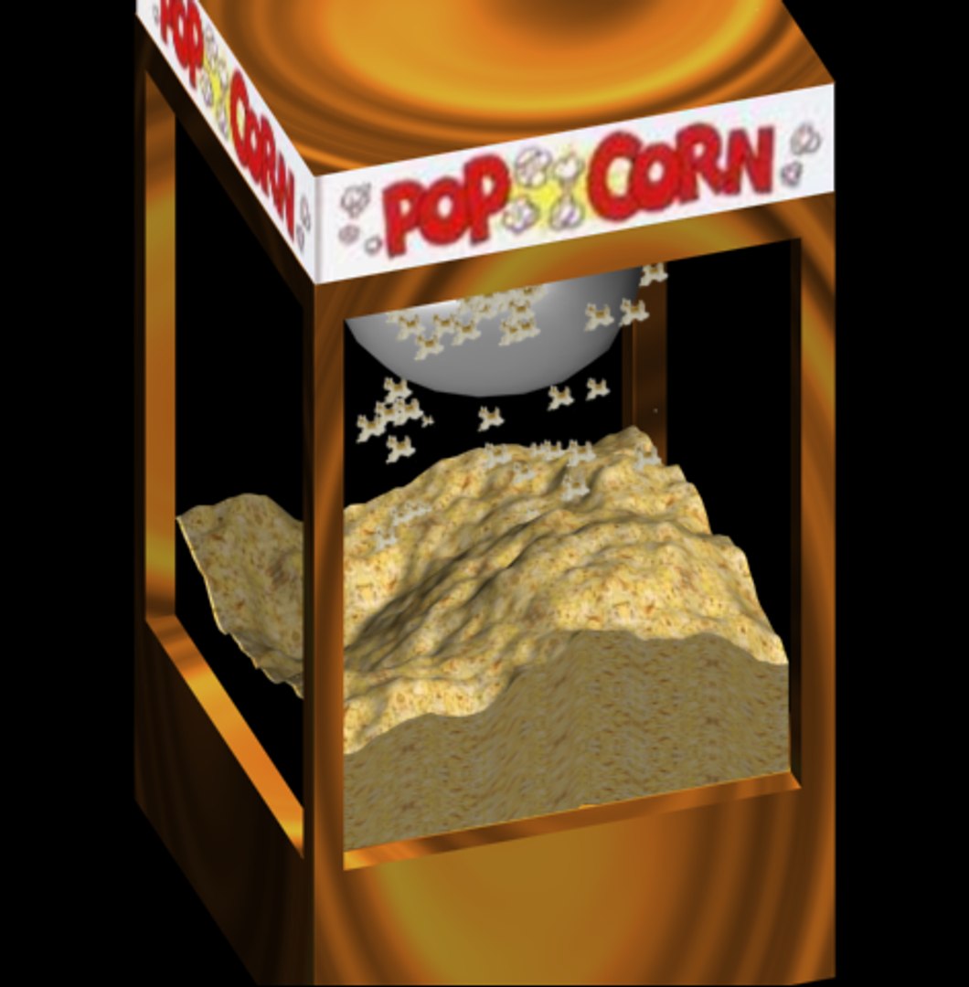 Popcorn Machine 3d Max