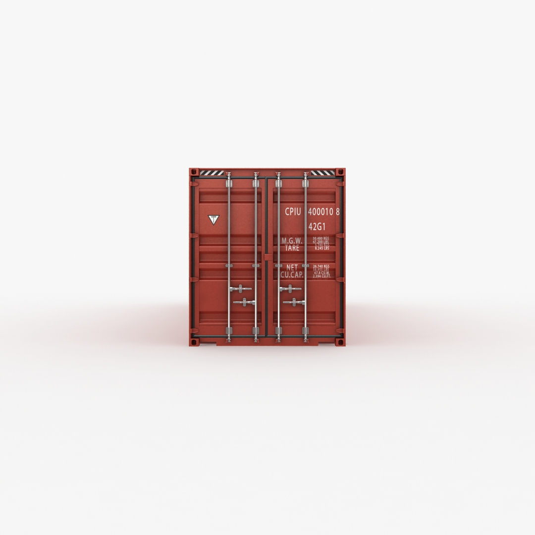 Realistic Container 40ft 3d Model