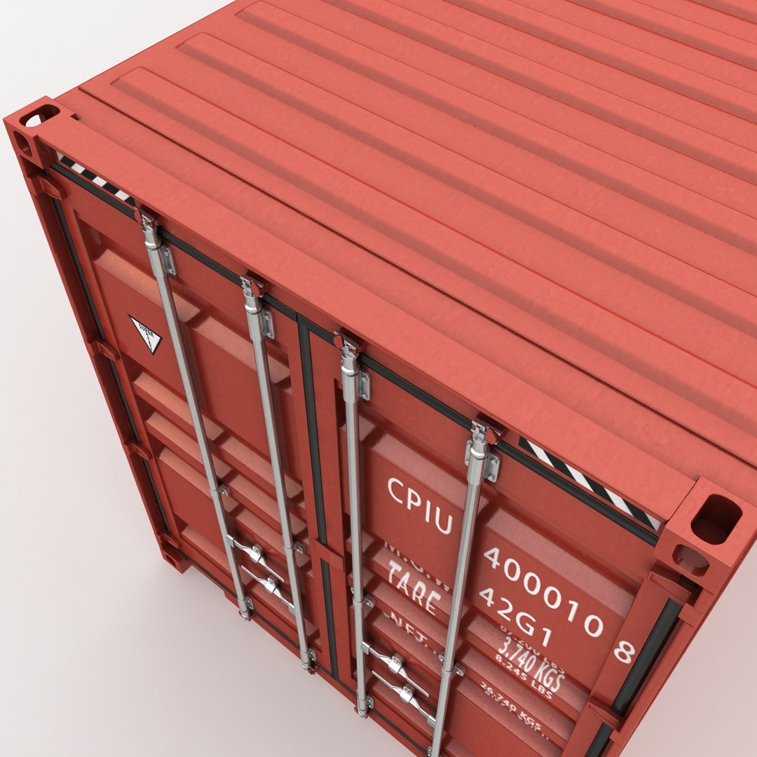Realistic Container 40ft 3d Model