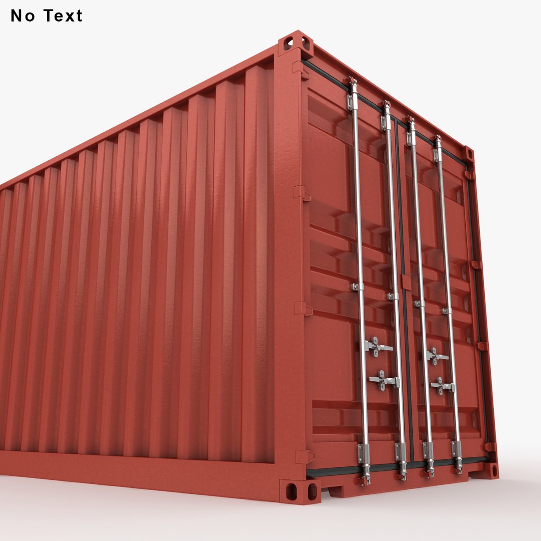 Realistic Container 40ft 3d Model